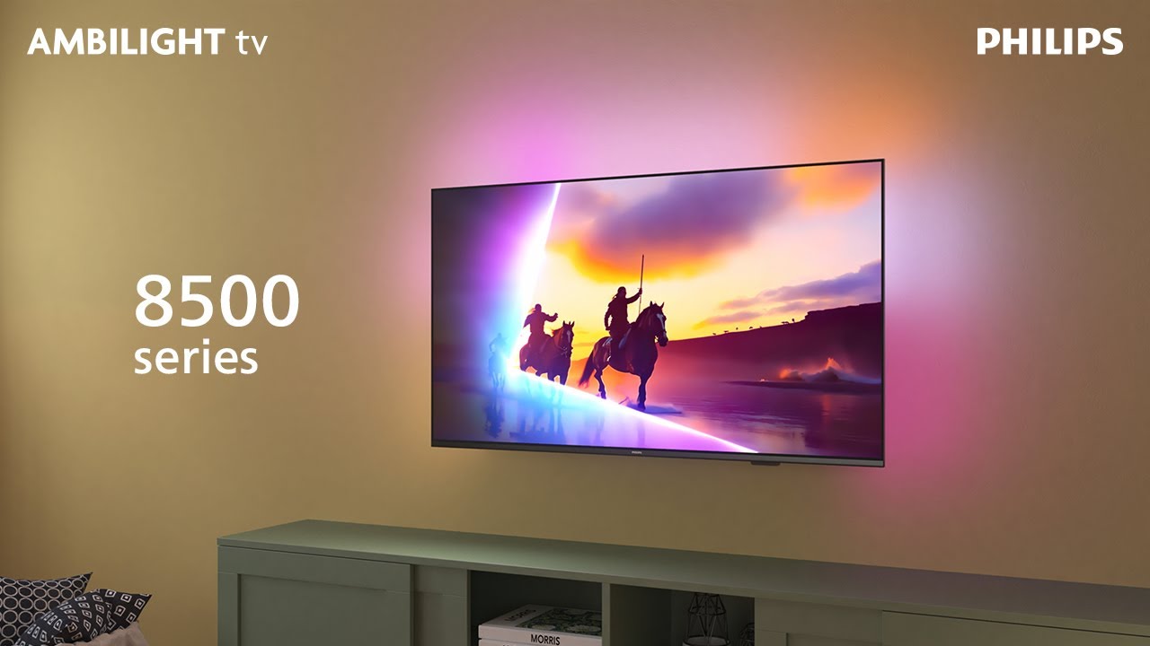 Philips Ambilight TV introduces new 2025 model QLED 8500 series - YouTube
