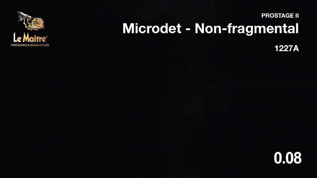 1227A ProStage II - Microdet Non-Fragmental - YouTube