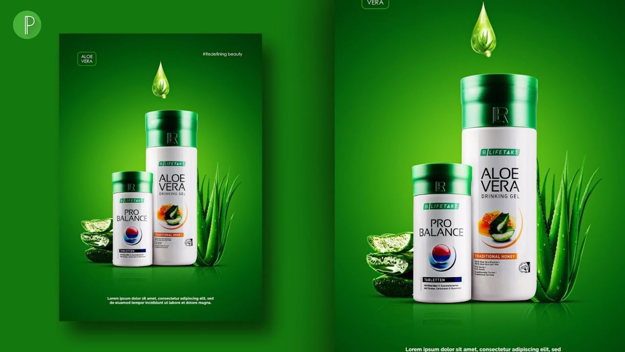 How To Create Aloe Vera Product Advertising Flyer With Pixellab ...
