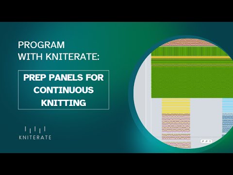 Prep panels continuous knitting - YouTube