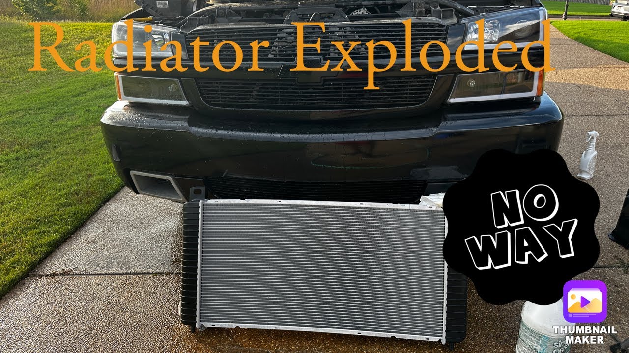 Memphis Blak Radiator Explodes on SS Silverado - YouTube