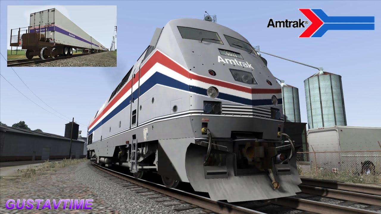 Amtrak California Zephyr train - RoadRailer - YouTube