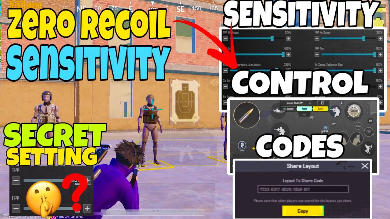 New Best Sensitivity settings for Pubg Mobile in 2023 | sensitivity and ...