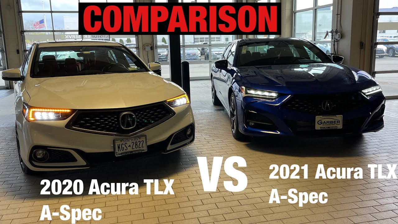 2020 VS 2021 Redesigned Acura TLX A Spec Comparison - YouTube