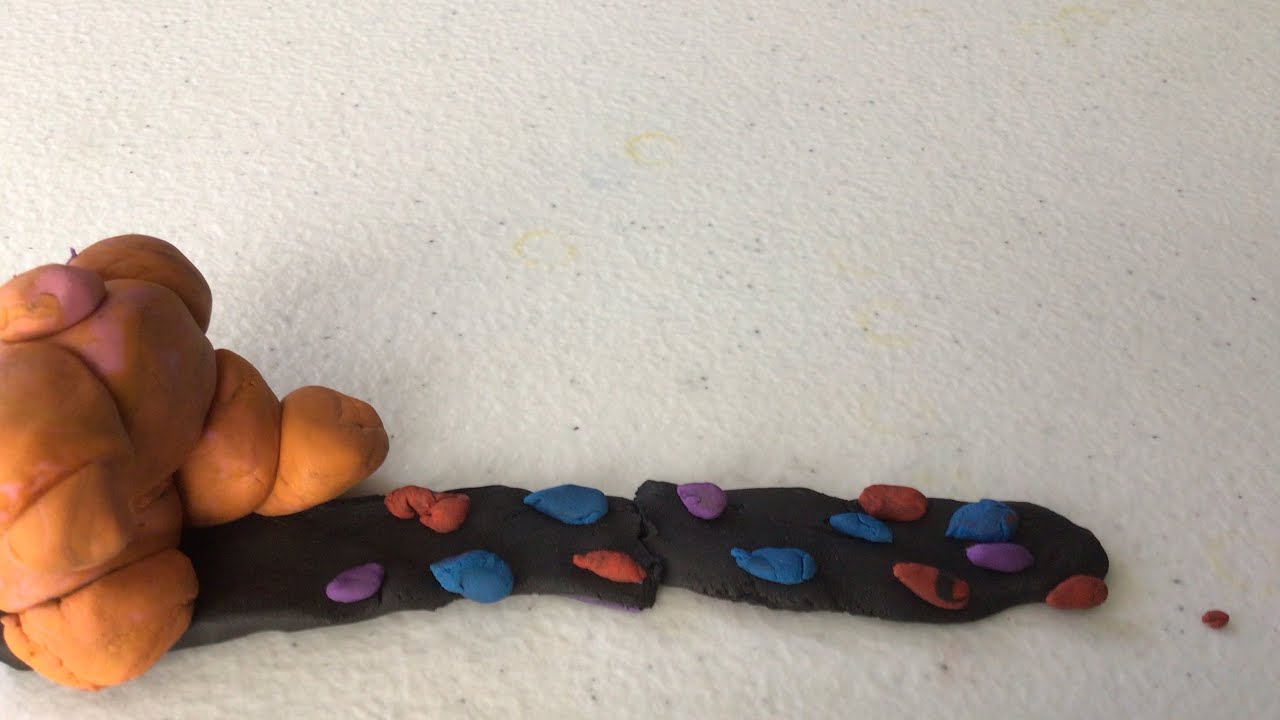 The big orange monster(stop motion) - YouTube