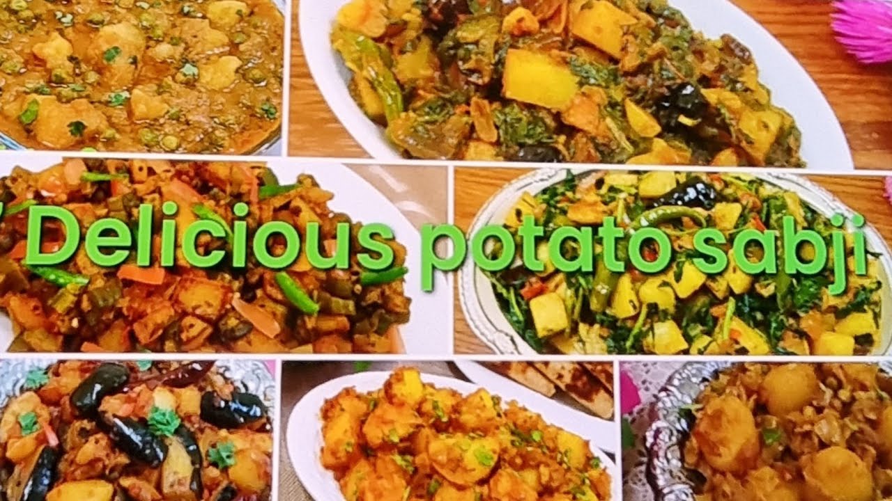7 Delicious potato sabji Recipes | potato sabzi Recipes | Aloo palak ...