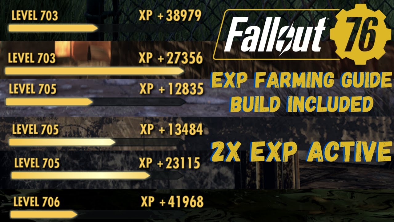 Fallout 76 Best EXP Farming Locations | Double EXP Active - YouTube