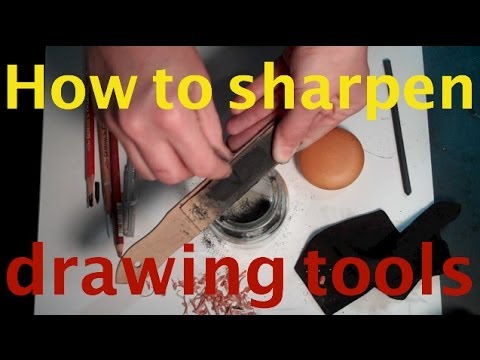 How to sharpen your drawing tools - YouTube