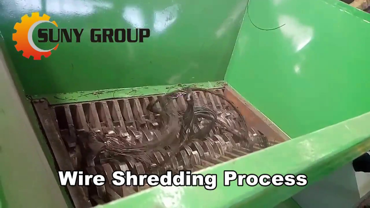 Tyre Steel Wire Shredder/ shred steel wire bundles into small pieces ...
