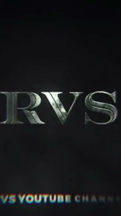 Cinematic RVS YouTuber Intro/ (RVS) #trending #intro #renderforest - YouTube