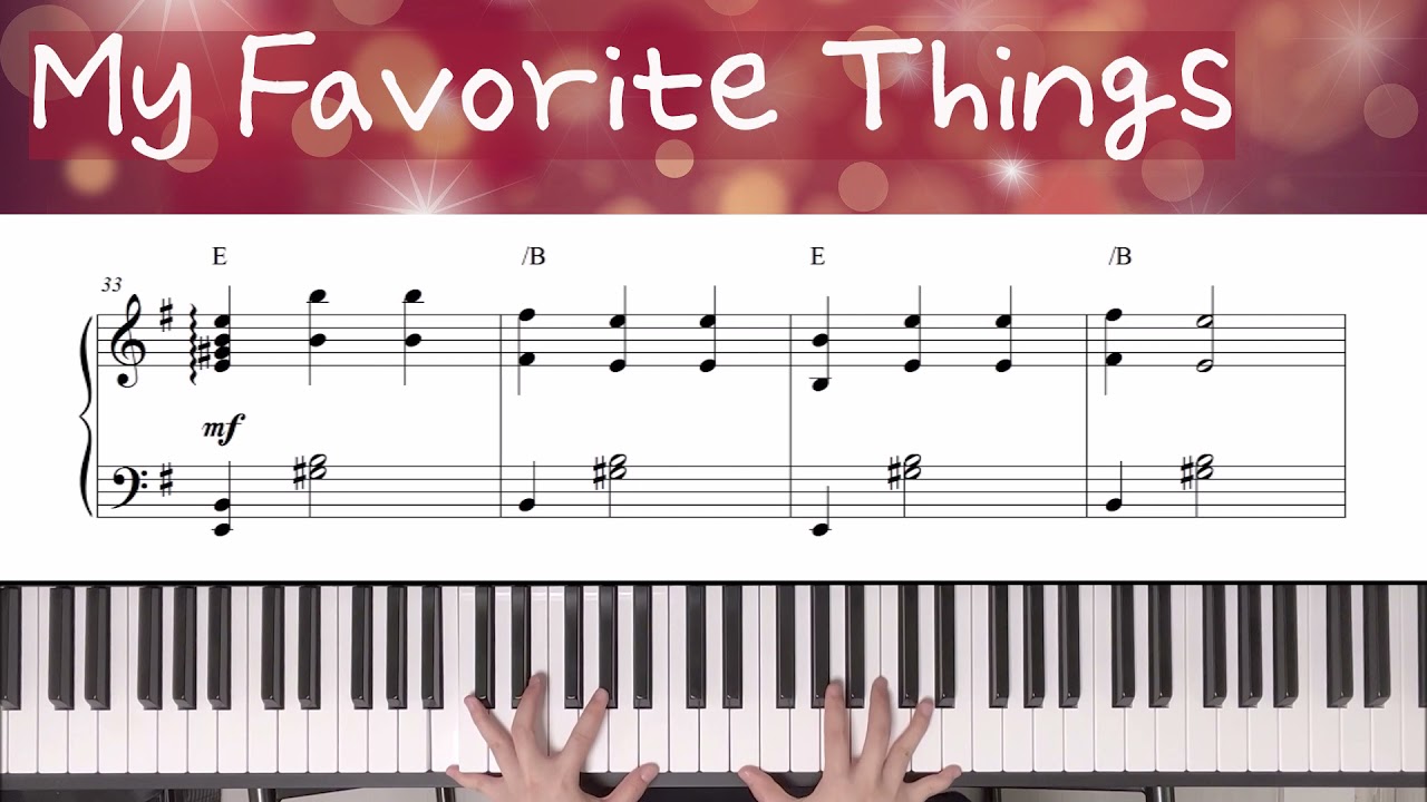 My favorite things Christmas music 크리스마스 음악 / Piano Sheet music 피아노 악보 ...