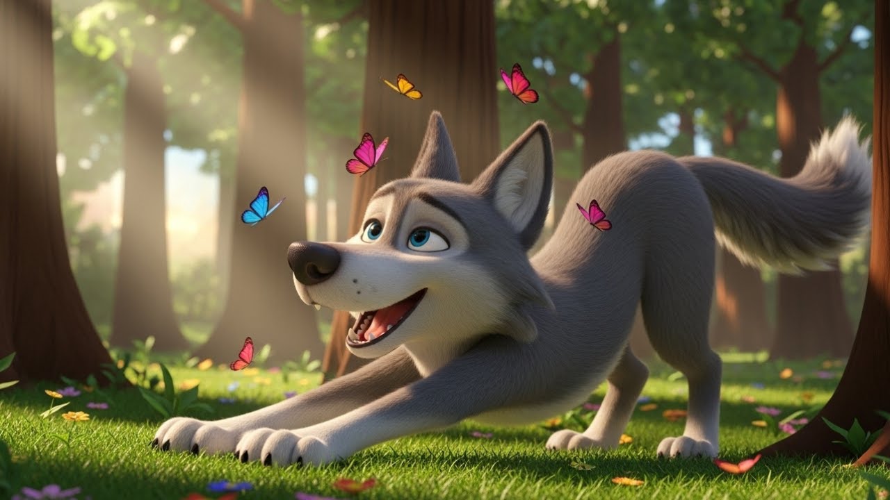 Wally the Wolf Animal Rhyme | Kind Wolf Song for Kids - YouTube