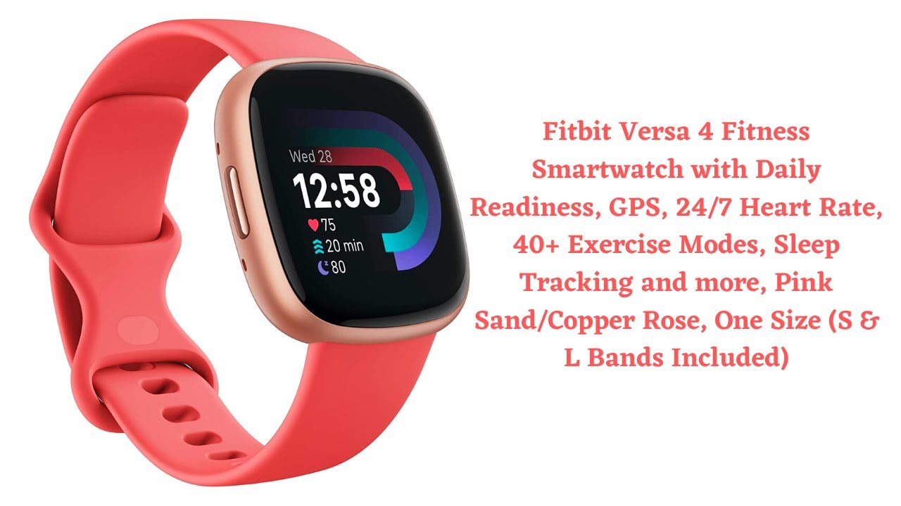 Fitbit Versa 4 Fitness Smartwatch with Daily Readiness.. - YouTube
