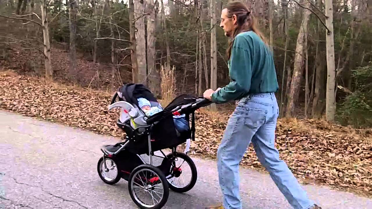 Oliver's 1st Pram Ride - YouTube