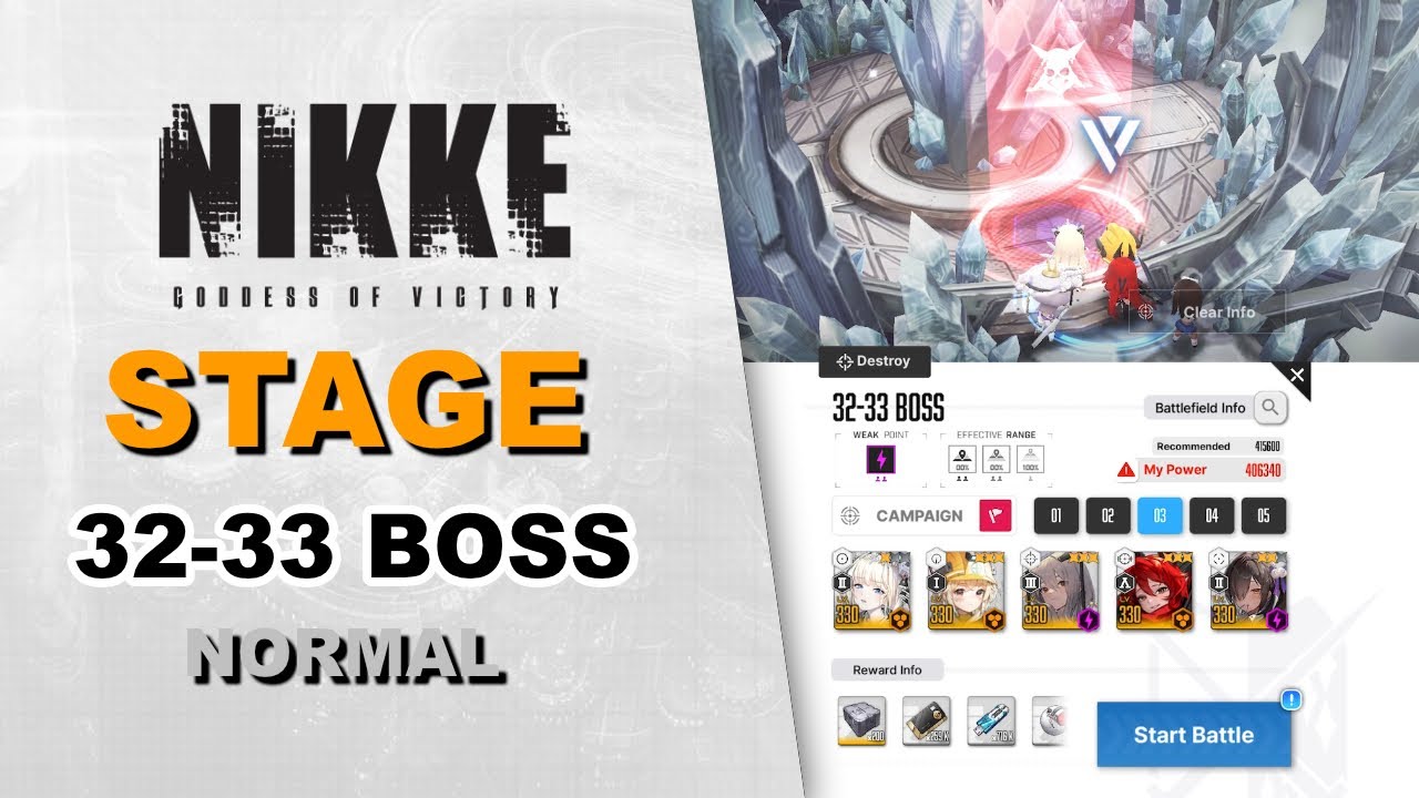 Stage 32-33 BOSS (Mirror Container) Normal Mode | Goddess of Victory ...