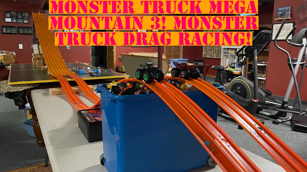 MONSTER TRUCK MEGA MOUNTAIN 3! | MONSTER TRUCK DRAG RACING! - YouTube