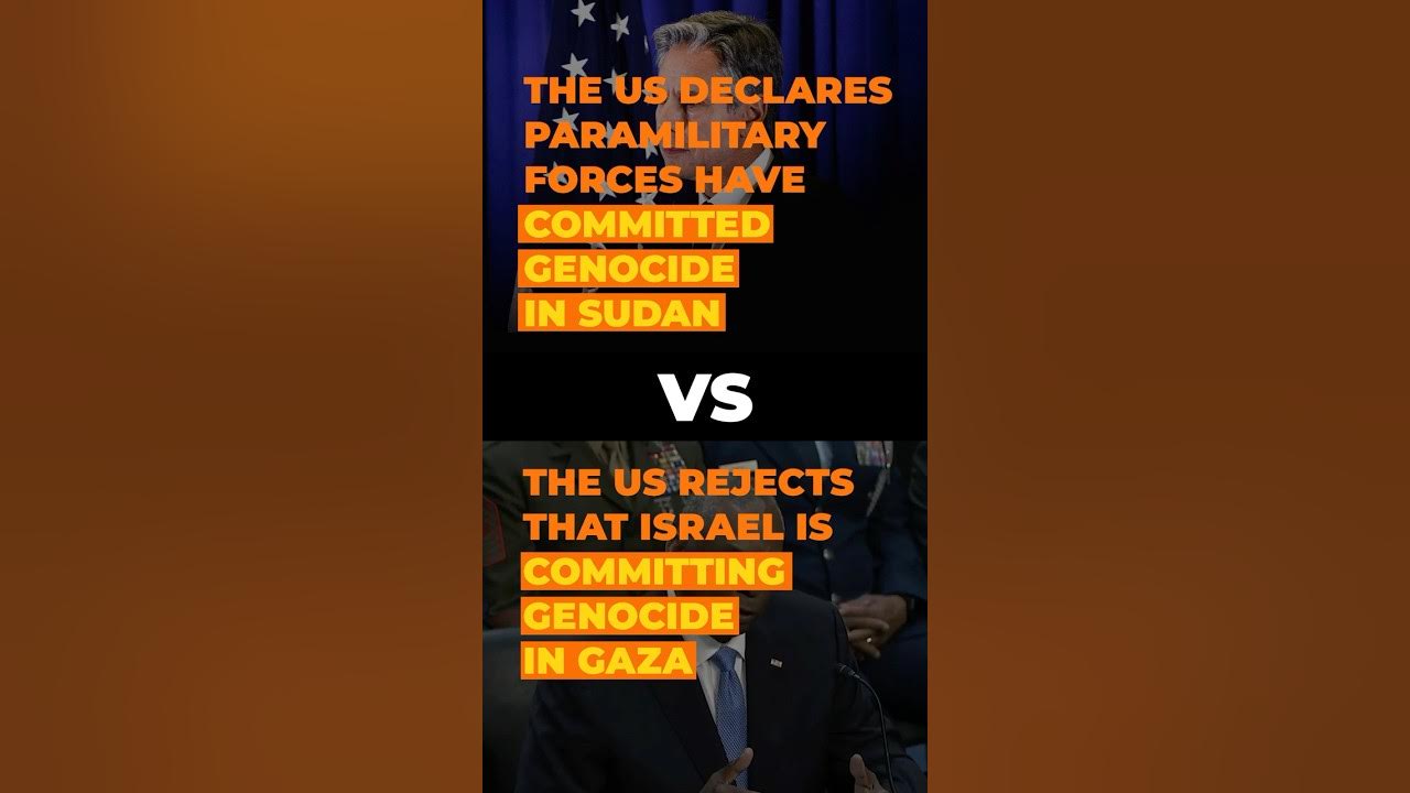 US recognises RSF genocide vs US Denies Gaza genocide | Compare and ...