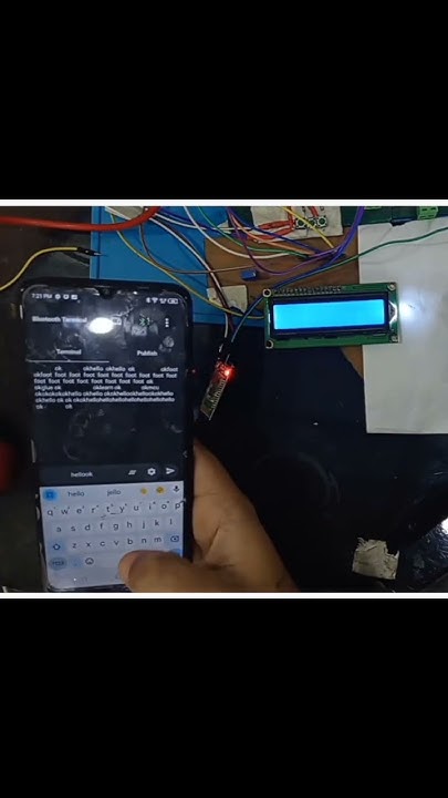 Strings From Hc 05 Bluetooth Module To Pic16f877a On Lm016 Lcd Smartphone Electronics Youtube