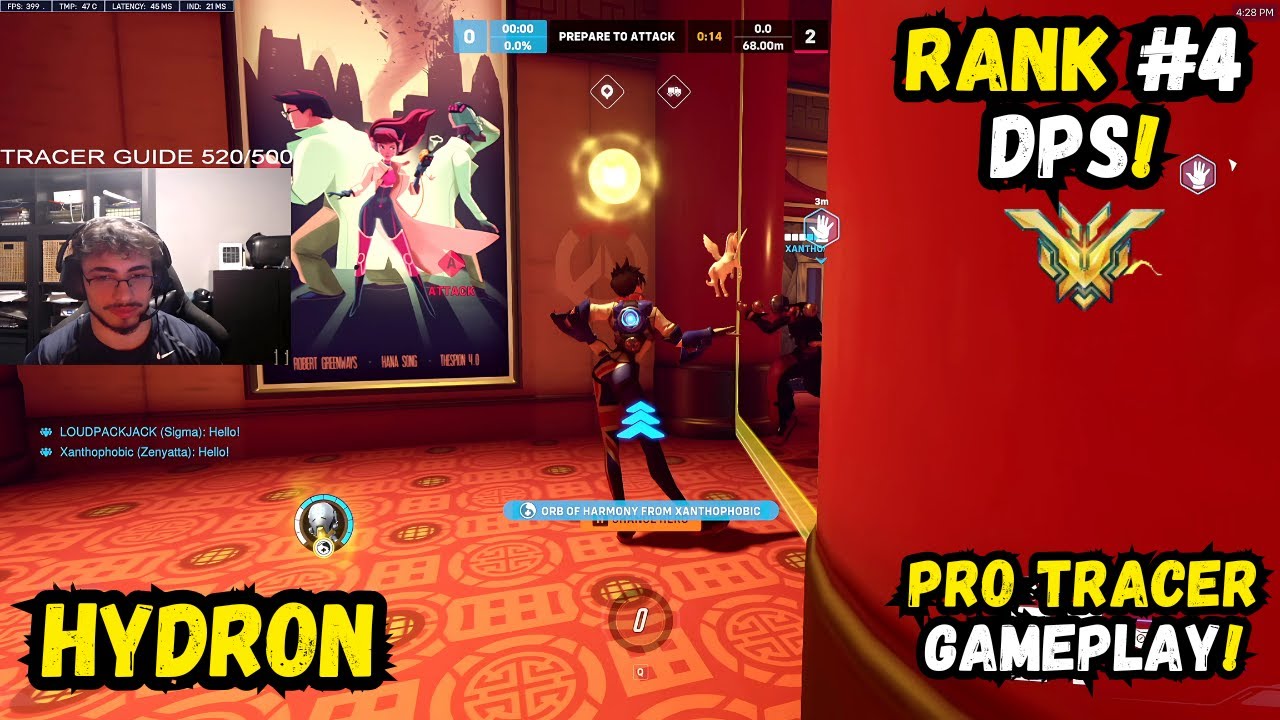 HYDRON PRO TRACER GAMEPLAY - HOLLYWOOD - OVERWATCH 2 SEASON 13 RANKED ...