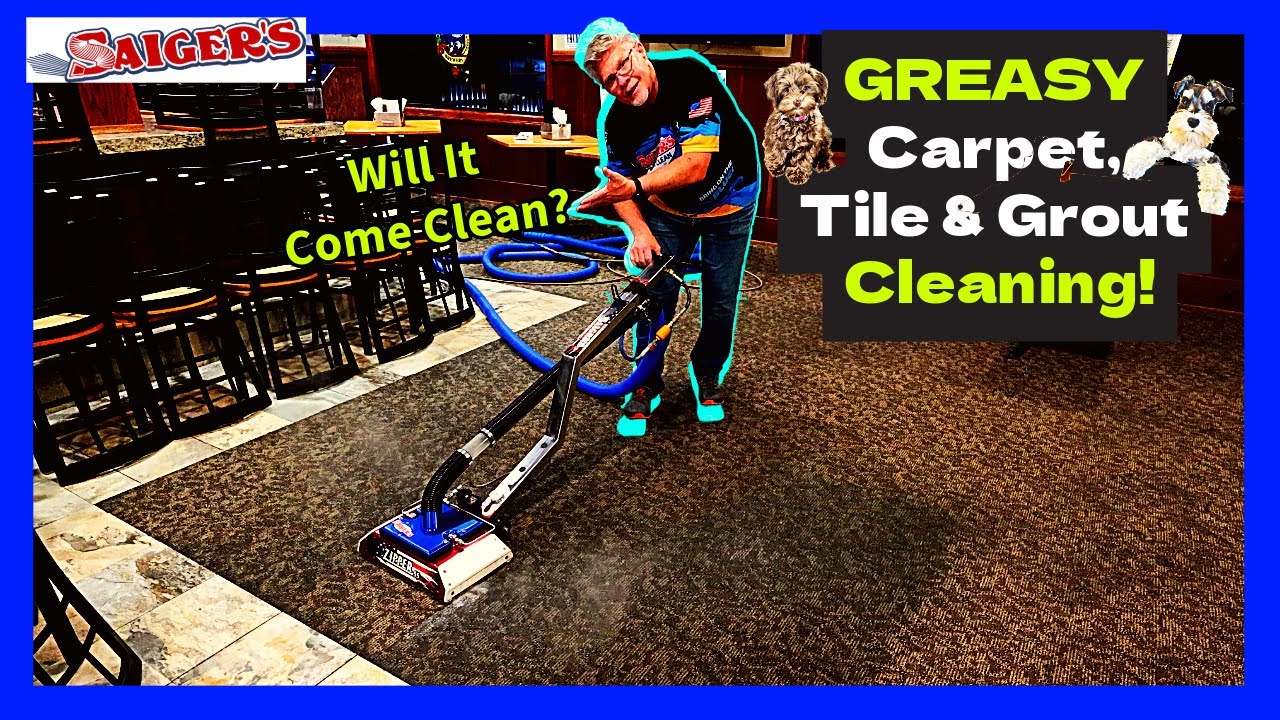 A Greasy Carpet & Tile Grout Cleaning Miracle: Watch the Transformation ...