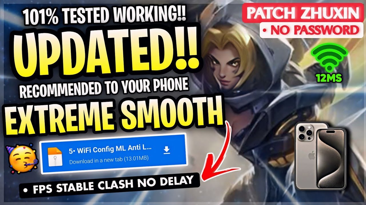 New! Config ML Anti Lag Extreme Smooth 120FPS + Ping Booster Patch ...