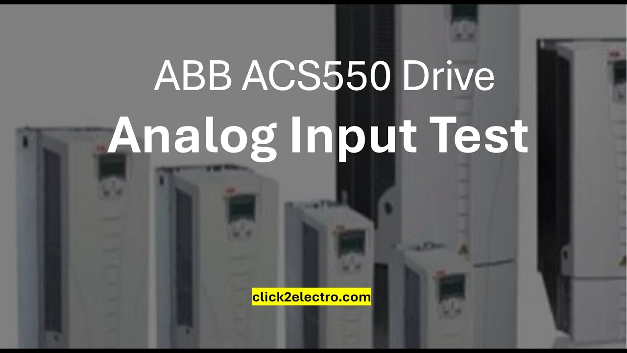 How to test analog input AI in ABB ACS550 drive? - YouTube