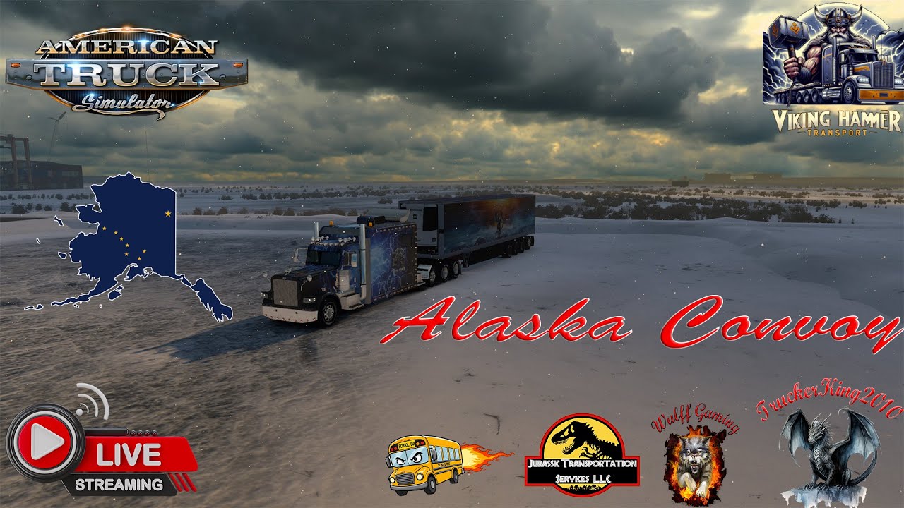 Join The Ultimate American Trucking Sim Alaska Convoy w ...