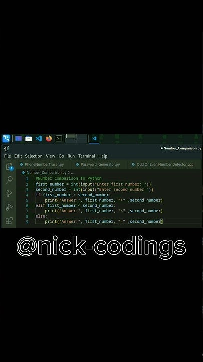 Number Comparison Program In Python (Full) - Murder Plot #coding # ...