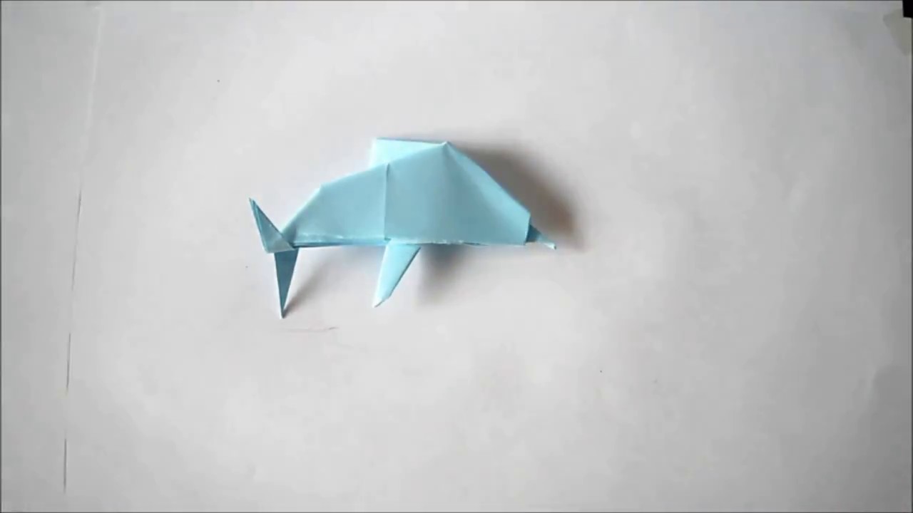 delfin de origami - YouTube