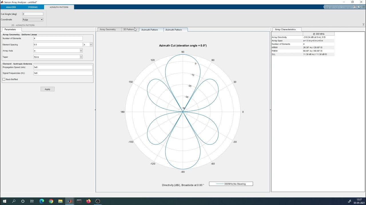 Extra Lecture on Matlab Sensor Analyzer App (Phased Array Toolbox) - YouTube