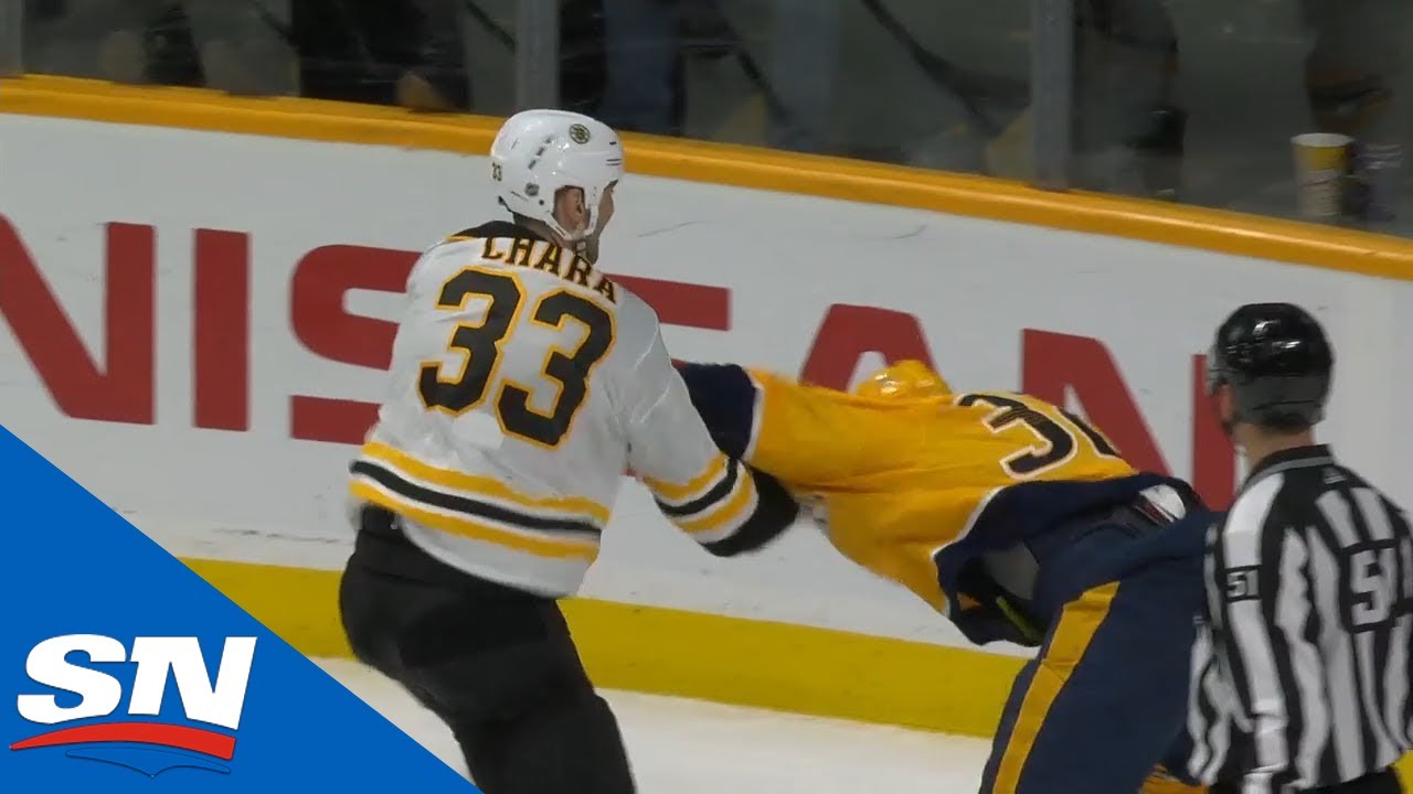 NHL Fights Of The Week: Chara Gets Dropped & Nazem Kadri Snaps On Ryan ...