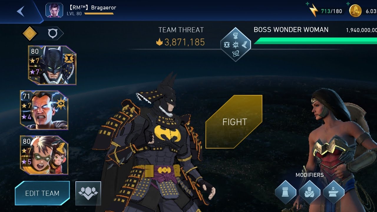 INJ2M - "H7" Kingdom of Madness "KOM" - Boss Wonder Woman 1shot ...