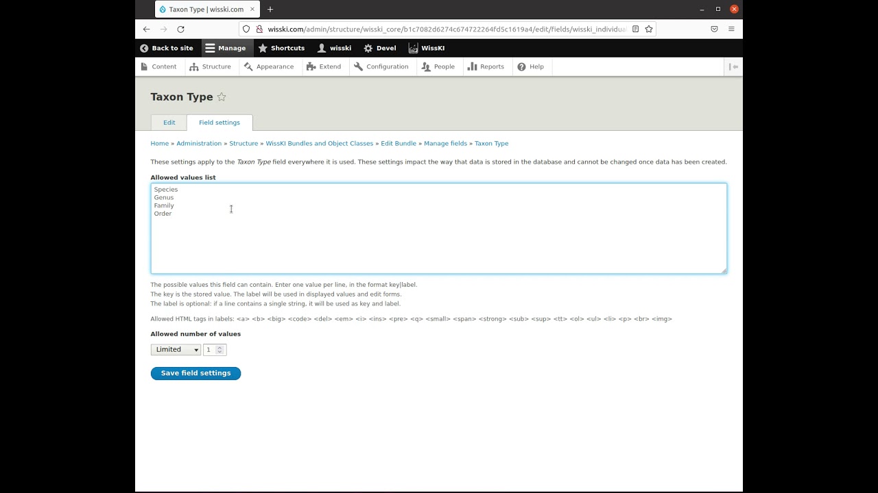 List Field Values Configuration - YouTube