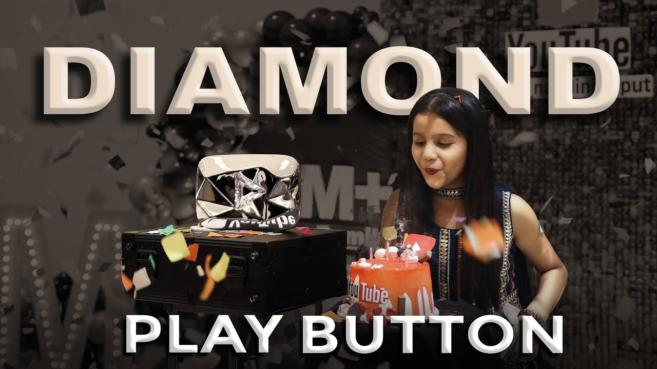 DIAMOND PLAY BUTTON ️ NANDINI RAJPUT🥰 ️ #diamond #diamondplaybutton # ...