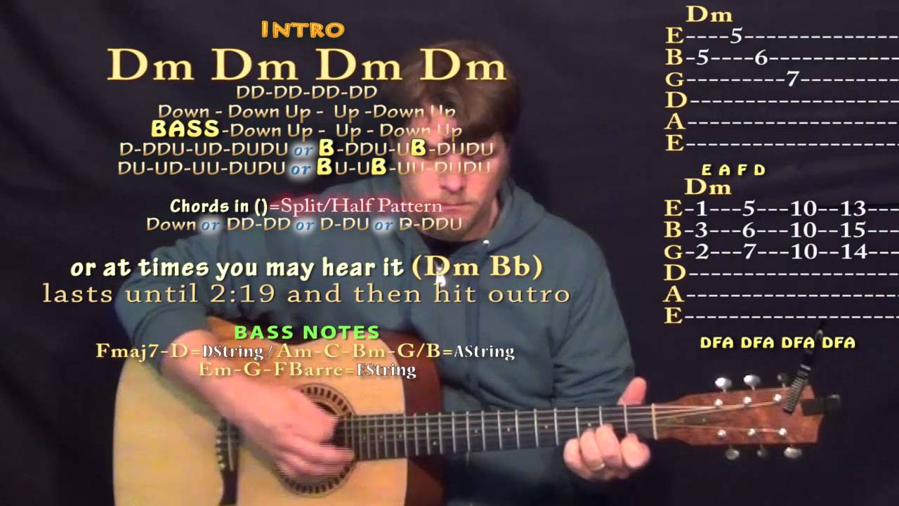 Random (G-Eazy) Guitar Lesson Chord Chart - Dm - YouTube