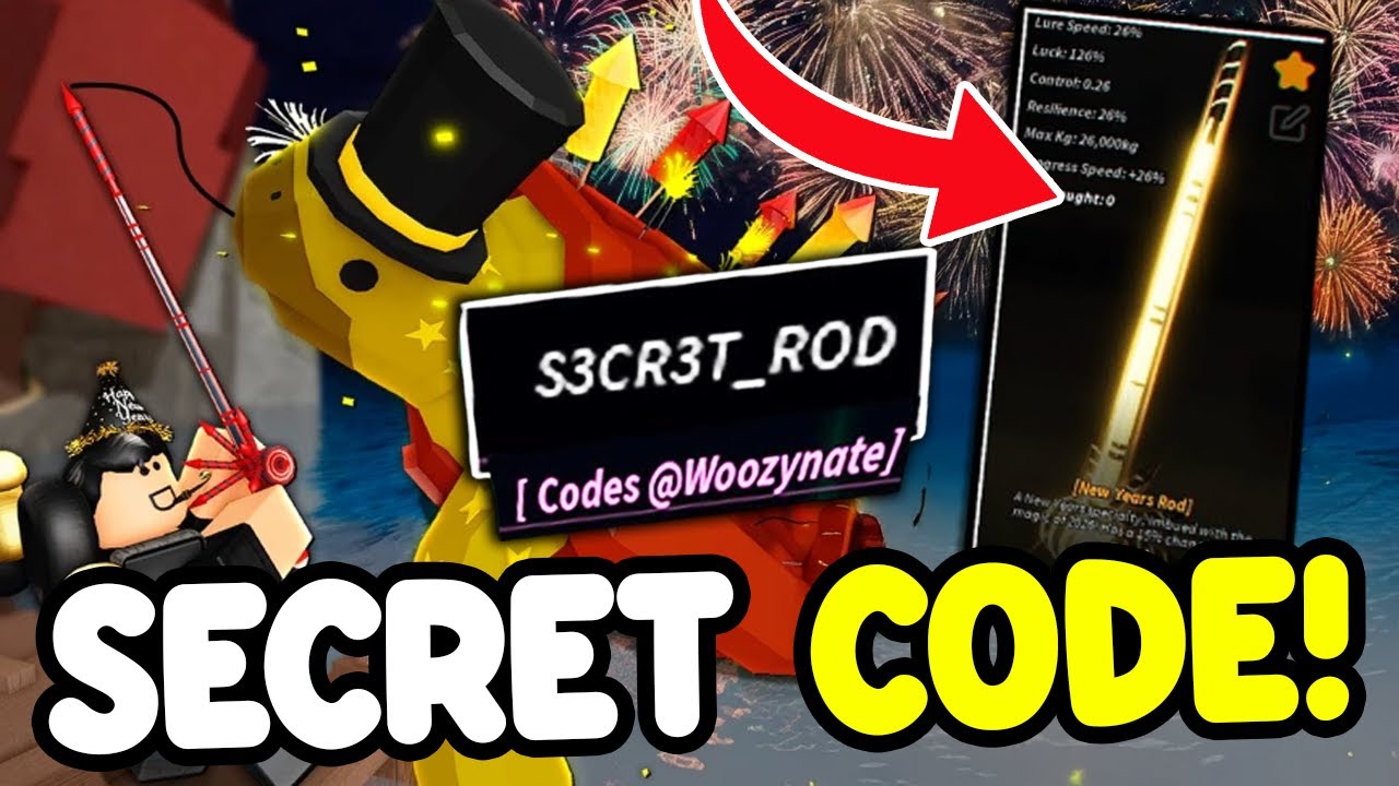 FISCH SECRET NEW YEARS Code Gives SECRET ROD!? Roblox - YouTube