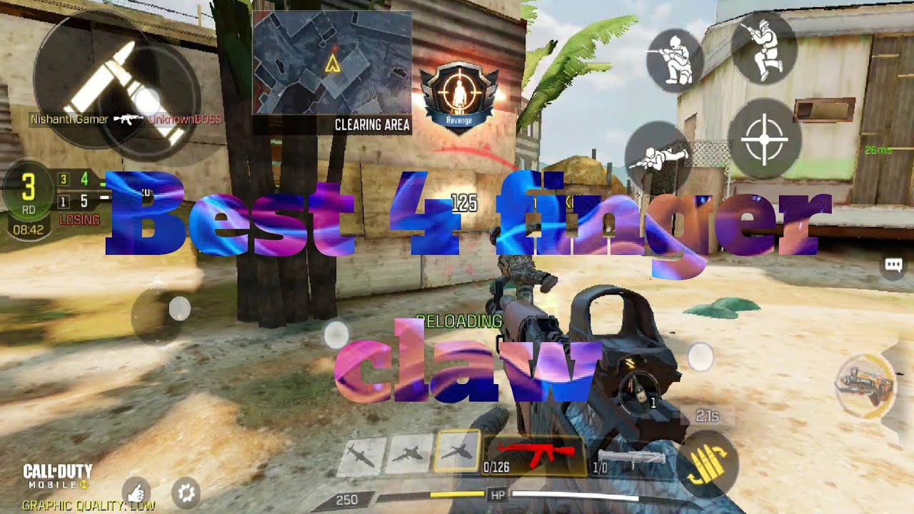 Best 4 Finger Claw control on Call Of Duty Mobile |Easy to Pickup by ...
