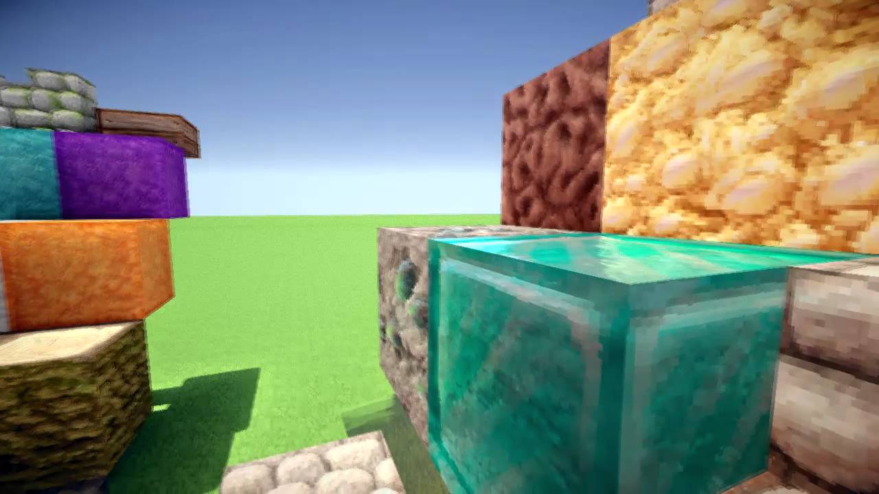 Minecraft SEUS Parallax Occlusion Test - YouTube