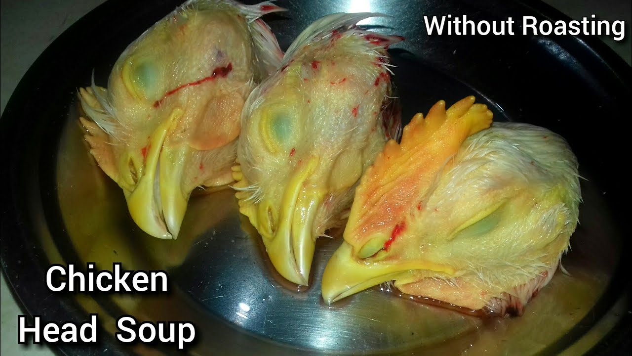 Proper method of cleaning, washing and cooking chicken head | How to ...