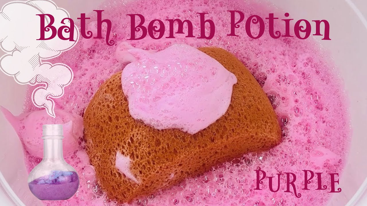 ASMR Sponge 759.Bath Bomb Potion 3days🧪Purple Potion💜 - YouTube