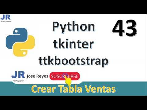 Aplicación Python-Tkinter Tabla Ventas y Detalle Ventas - YouTube