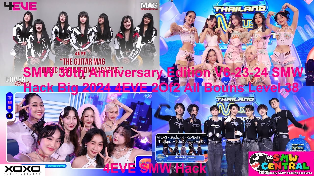 SMW 30th Anniversary Edition V6-23-24 SMW Hack Big 2024 4EVE 2Of2 All Bouns Level 38 - YouTube