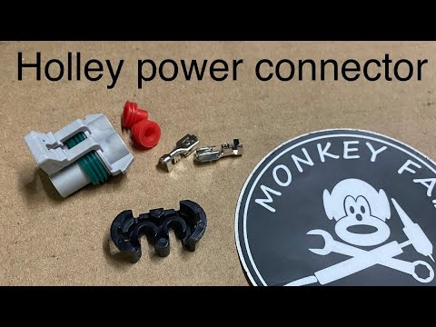 Holley power connector - YouTube