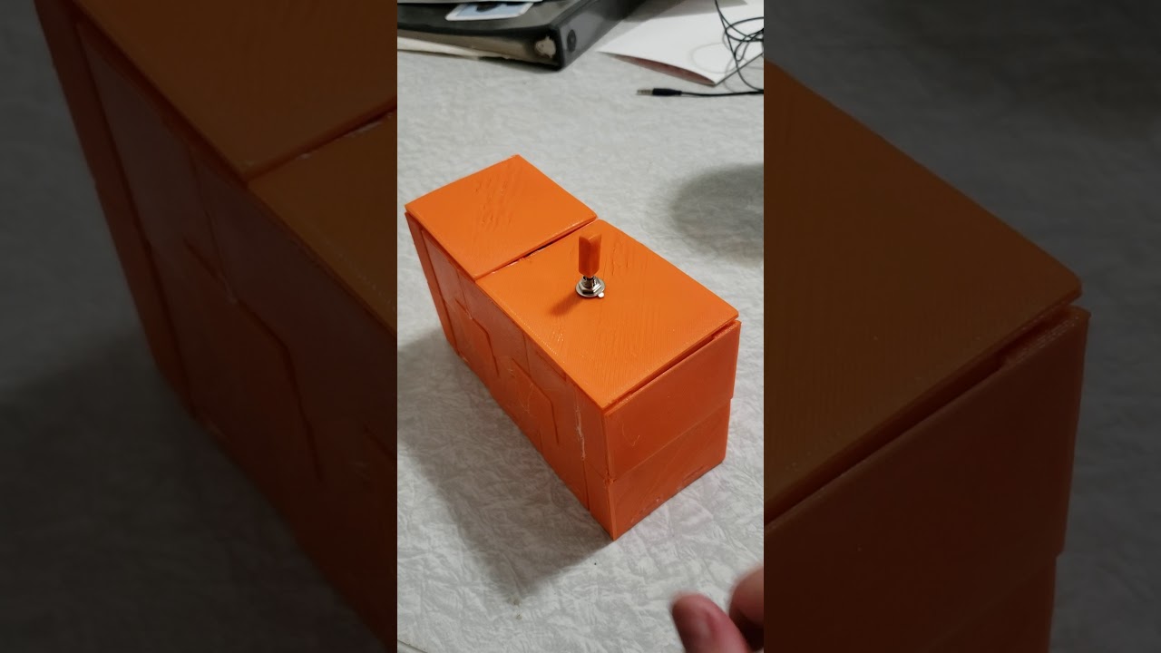 A 3D printed Useless Machine with personality - YouTube