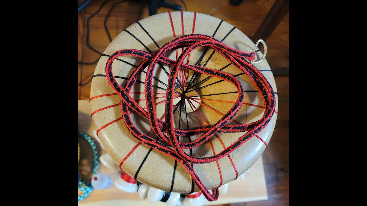 Kumihimo - Marudai braiding stream - 29 - YouTube