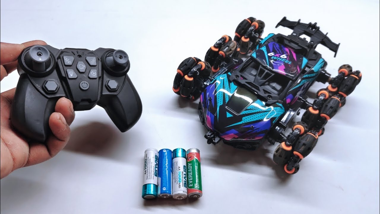 Remote Control 6WD Drift Stunt Car for kids 360° Rotation Spray Car ...