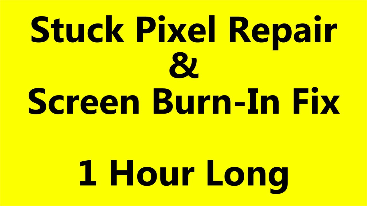 Phone Screen Stuck Pixel Repair & Burn-In Fix - 1 Hour Long LCD OLED ...