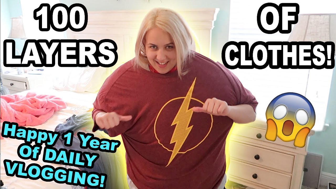 100 LAYERS OF CLOTHES CHALLENGE!!! - YouTube