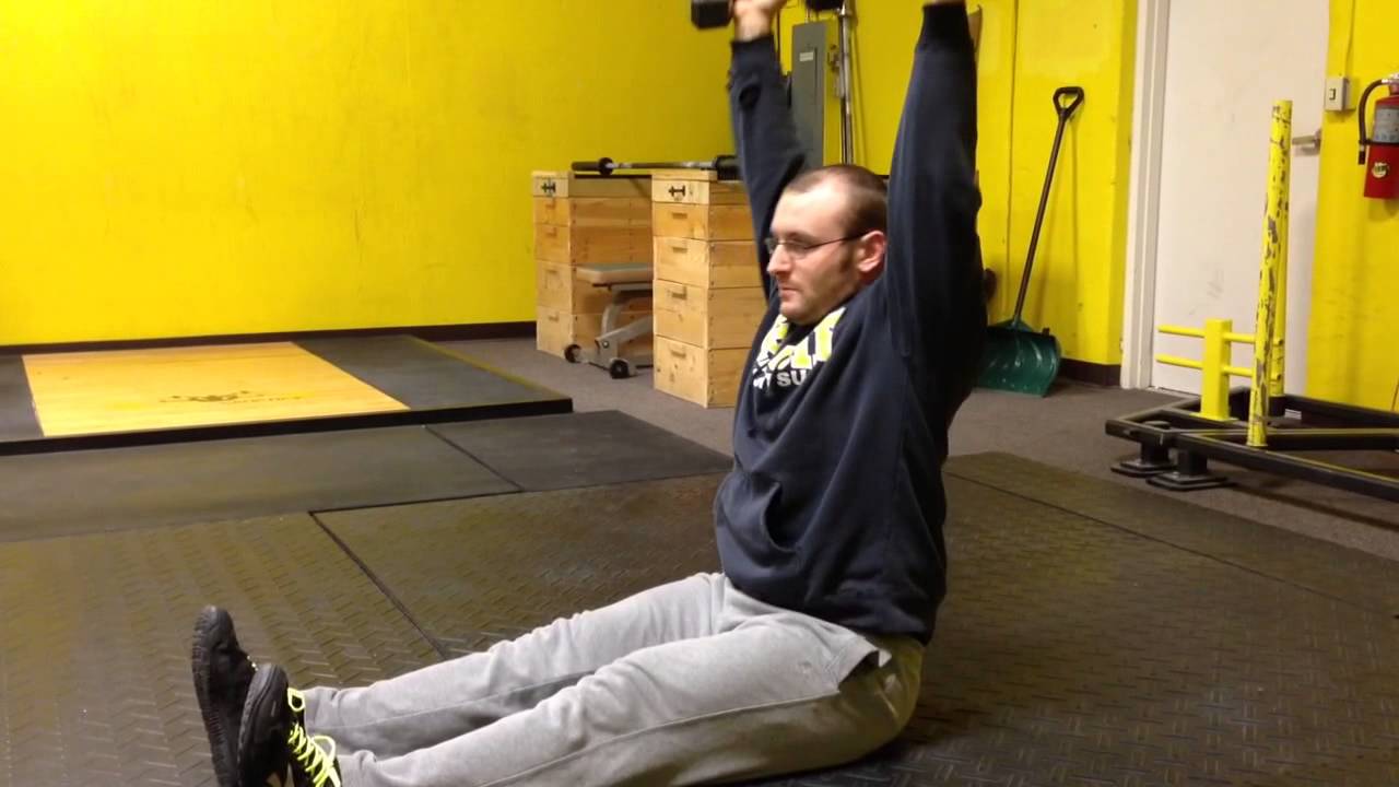 L-seated Dumbbell Press Demo - YouTube