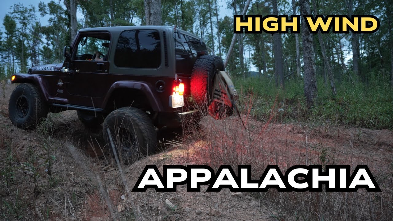 4x4 camping in Deep Appalachia with my dog [High winds and rain ...